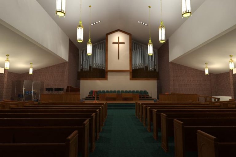Church 3D Rendering | Interior Design for Churches