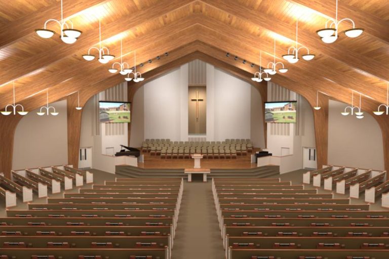 Church 3D Rendering | Interior Design for Churches
